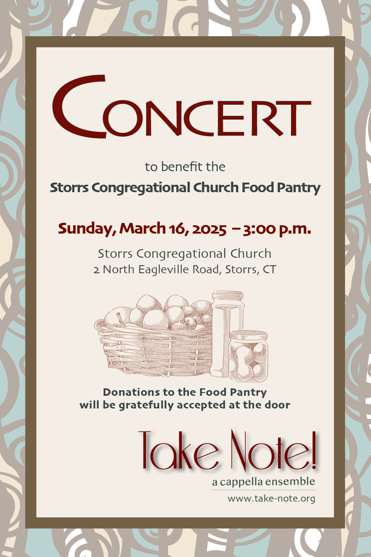 Take Note! Concert here on March 16! - Storrs Congregational Church UCC